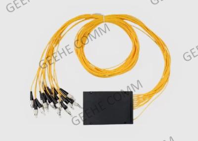 China ABS Box 1x16 PLC Fiber Optic Splitter Singlemode OS1 1260-1650nm for sale