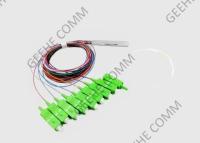 China 1x8 Steel Tube SC/APC Mini Fiber Optical Cable Splitter 1260-1650nm for sale