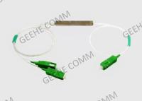 China 5G 1×2 FTTH SC APC 0.9mm Optical Splitter With 2 In 1 Out for sale