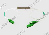 China 5G 1×2 FTTH SC APC 0.9mm Optical Splitter With 2 In 1 Out for sale