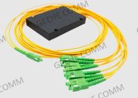 China 1x8 ABS Box Fiber PLC Splitter SC APC Corning G657A1 1260-1650nm for sale