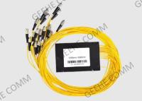 China Corning Fiber ABS PLC Splitter Single Mode 1x16 FTTH Optic Splitter 1260-1650nm for sale