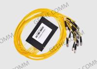 China Corning Fiber ABS PLC Splitter Single Mode 1x16 FTTH Optic Splitter 1260-1650nm for sale
