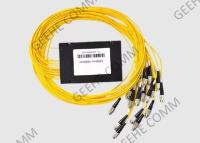 China Corning Fiber ABS PLC Splitter Single Mode 1x16 FTTH Optic Splitter 1260-1650nm for sale