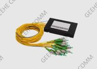 China 1×16 Standard ABS Box PLC Splitter Singlemode G652D Fiber 1 Meter for sale