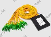 China Singlemode 2.0mm 2x64 PLC Passive Fiber Optic Cable Splitter ABS Module 1260-1650nm for sale