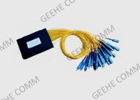 China 1x32 PLC Fiber Optic Splitter SC/UPC 900um 1.5m ABS Box Low Insertion Loss for sale