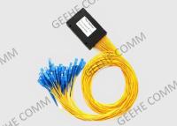 China 1x32 PLC Fiber Optic Splitter SC/UPC 900um 1.5m ABS Box Low Insertion Loss for sale