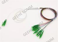 China Mini Steel Tube LC/APC 2x8 Blockless Fiber Optic PLC Splitter 1260-1650nm for sale