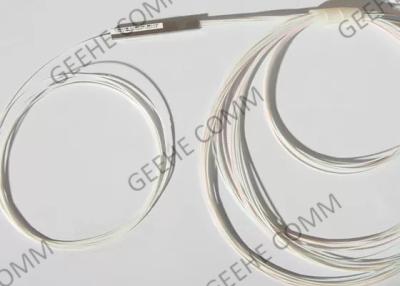 China DWDM Steel Tube 0.9mm 1x16 PLC Splitter Single Mode G.657A1 Fiber 1260-1650nm for sale