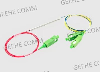 China 1x2 SC Fiber Optic Coupler Splitter 50/50 Dual Window 1310nm 1550nm for sale