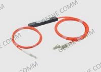 China Single Mode LC Connectors ABS Box 1x2 Fused Fiber Optic Coupler 1310nm for sale