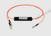China Single Mode LC Connectors ABS Box 1x2 Fused Fiber Optic Coupler 1310nm for sale