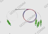 China 1525-1565nm 1x3 Wideband Fiber Optic Splitter Coupler Low PDL 0.2dB for sale