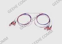 China Single Mode 0.9mm Fiber 2x2 FC/APC FBT Coupler Splitter Dual Window 1310/1550nm for sale