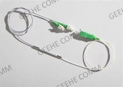 China 1x2 Single Mode 30/70 Fiber Optic Y Coupler 1310nm 1550nm Dual Window for sale