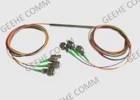 China Steel Tube Bare Fiber 250um 3x3 Fiber Optic Coupler FC Connectors 1310nm 1550nm for sale