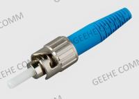 China Nickel Plated Metal Fiber Optic Cable Connectors ST/UPC Simplex Single Mode for sale