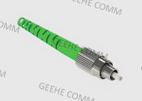 China Pre-Polished Green FC APC Fiber Optic Connector 3.0mm High Capacity for sale