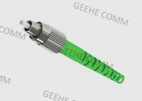 China Pre-Polished Green FC APC Fiber Optic Connector 3.0mm High Capacity for sale