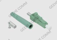 China Multimode 2.0mm LC Simplex Fiber Optic Connector with Aqua Boots for sale