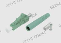China Multimode 2.0mm LC Simplex Fiber Optic Connector with Aqua Boots for sale