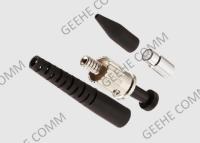 China Simplex 2.0mm Single Mode ST Fiber Optic Connector Black Boot High Precision Ceramic Ferrule for sale