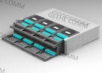 China 2U Intelligent High Density 24F Fiber Optic Patch Panel 96 Cores OM4 for sale