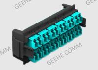 China Multimode OM3 100G MTP to LC HD Fiber Patch Panel 1U 96 Cores for sale