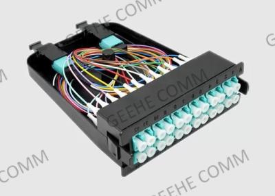 China Duplex LC UPC to 24F MPO Male HD 1U Fiber Optic Enclosure Panel for sale