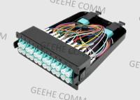 China Duplex LC UPC to 24F MPO Male HD 1U Fiber Optic Enclosure Panel for sale
