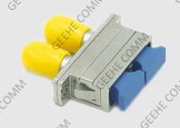 China SC Female to ST Female Duplex Fiber Optic Hybrid Adapter Ceramic Sleeve ≤0.2dB for sale
