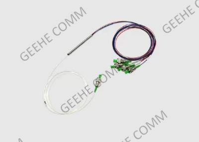 China Steel Tube FBT WDM Fiber Coupler 1x4 1310nm 1550nm FTTH Dual Window for sale