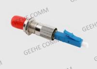 China LC Male to FC Female Singlemode Simplex Fiber Optic Hybrid Adapter Coupler 0.2dB for sale