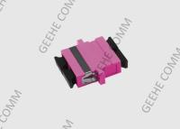 China SC Multimode Duplex Fiber Optic Adapter Flange OM4 0.2dB Insertion Loss for sale