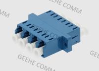 China LC/UPC Singlemode Quad Fiber Optic Adapter Flange 0.2dB Insertion Loss Ceramic Sleeve for sale