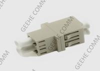 China LC/UPC Multimode Simplex Fiber Optic Adapter Flange OM3 0.2dB Insertion Loss for sale
