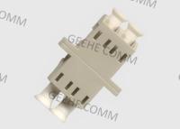China LC/UPC Multimode Simplex Fiber Optic Adapter Flange OM3 0.2dB Insertion Loss for sale