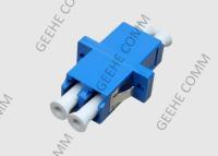 China LC/UPC Singlemode Simplex Fiber Optic Adapter Flange 0.2dB Insertion Loss for sale