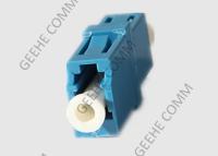 China LC/UPC Singlemode Simplex Fiber Optic Adapter Flange Ceramic Sleeve ≤0.2dB for sale