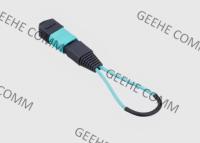 China OM4 MPO MTP Fiber Optic Loopback Adapter 0.3m 12 Fiber for QSFP Testing for sale