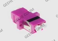China LC OM4 Multimode Simplex Fiber Optic Adapter Zirconia Sleeve 0.2dB Loss for sale