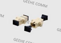 China SC Multimode Simplex Fiber Optic Adapter with Flanges Ceramic Sleeve 0.2dB for sale