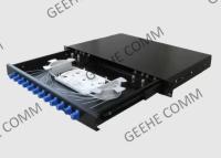 China Rack Mounted 24 Core FC ODF 3U Fiber Optic Patch Panel for sale