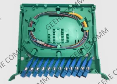 China Single Mode SC UPC Fanout 12 Cores Fiber Optic PLC Splitter 0.9mm Rack Mount 1x32 for sale