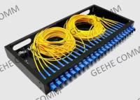 China FTTH 1U 19 Inch 24 Port Fiber Patch Panel with SC Adapters Single Mode for sale