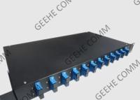China Wall Mount 19 Inch 1U 24 Port SC Fiber Optic Patch Panel for sale