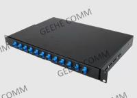 China 12 Port SC Duplex Multimode Fiber Patch Panel 1.2mm Steel 19 Inch Rack Mount for sale