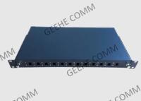 China 24 Port LC Splice Tray 19 Inch 1U Rack Mount Fiber Patch Panel 1.2mm Cold Rolled Steel for sale