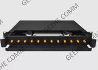 China ST Pigtail 50/125 1U 12 Port Fiber Optic Patch Panel for sale